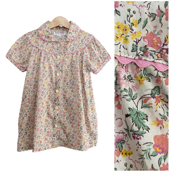 Rachel Riley | Shirts & Tops | Rachel Riley Pink Floral Ric Rac Peter ...